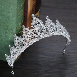 Accessories | Ice Princess Silver Crystal Bridal Tiara Crown | Poshmark
